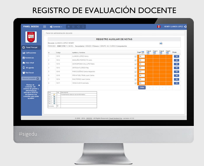 SIGEDU | Sistema Integral de Gestión Educativa | Yo Aprendo en Casa